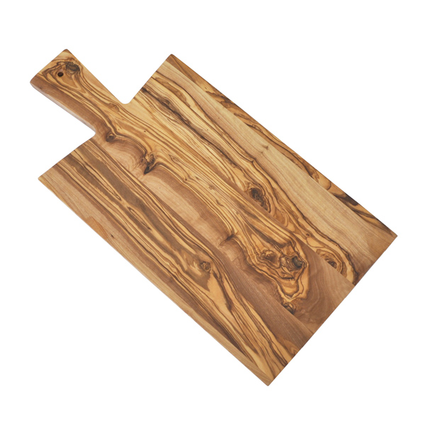 Olive Wood Rectangle Cutting Board With Handle - Large - 16" x 8 ...